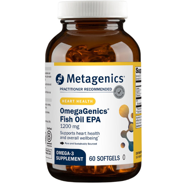 Metagenics OmegaGenics Fish Oil 60 softgels (Stock: EPAEE)